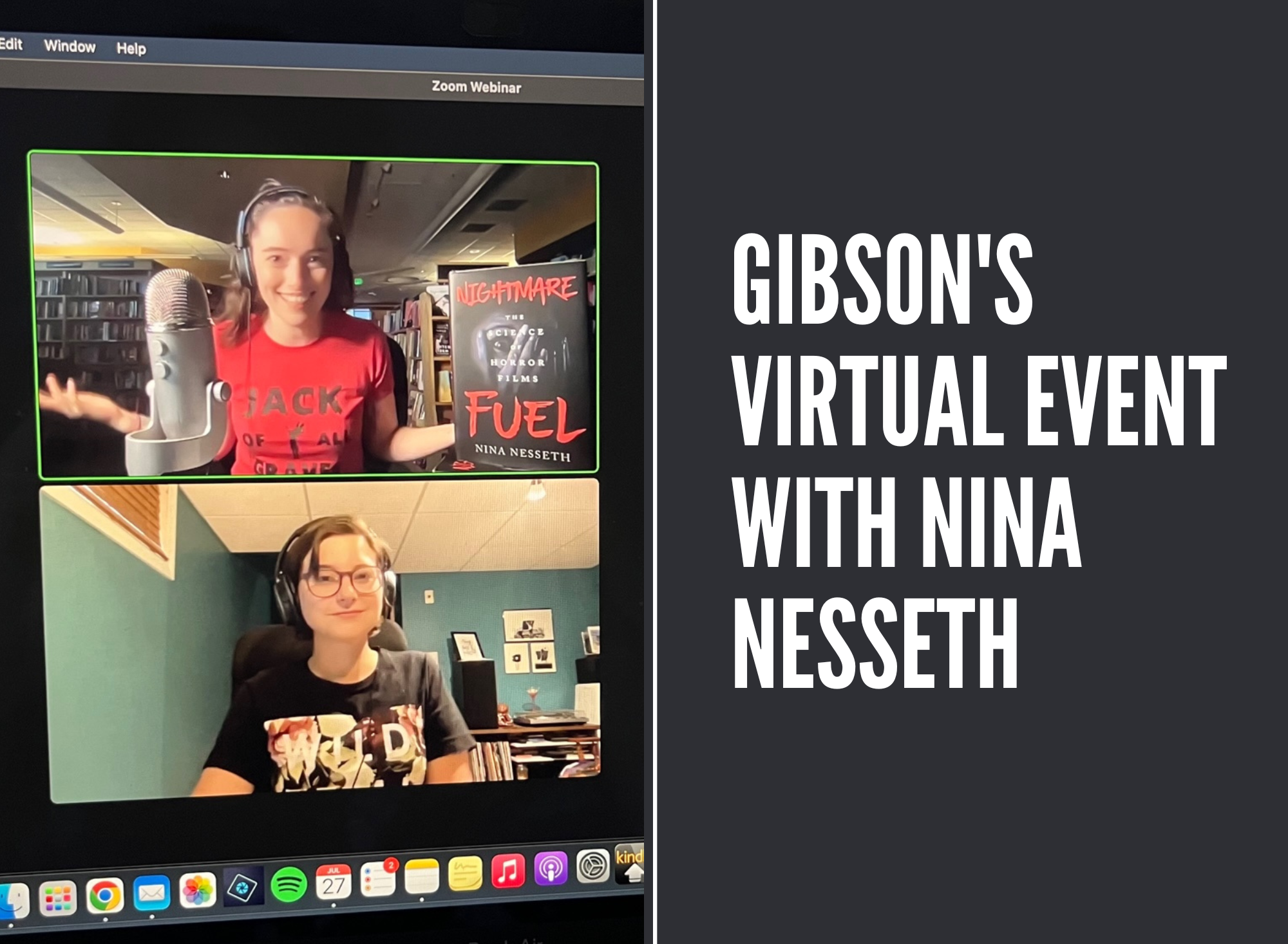 [Bookish Event] Nina Nesseth Virtual Chat - Erica Robyn Reads