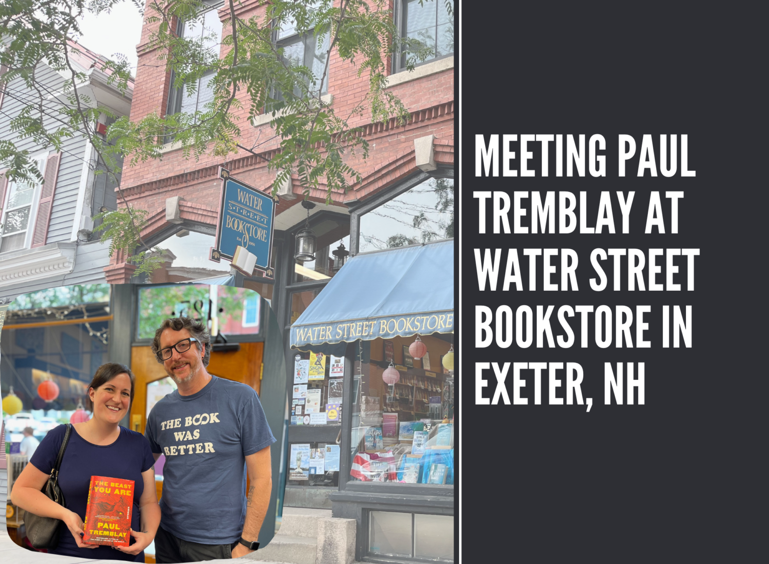 Meeting Paul Tremblay at Water Street Bookstore in Exeter, NH | Book ...