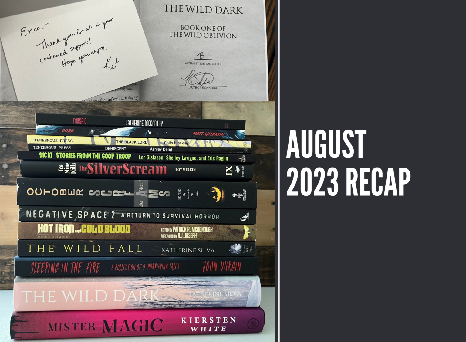 August 2023 | Recap - Erica Robyn Reads